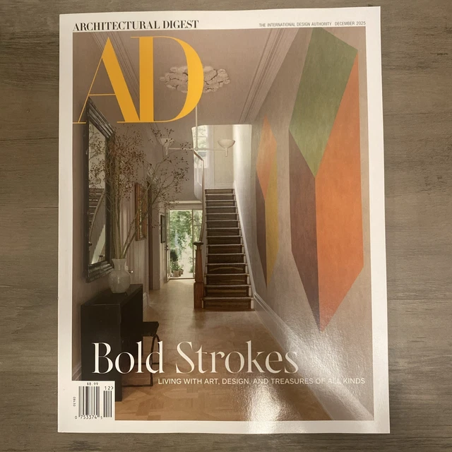 ARCHITECTURAL DIGEST MAGAZINE AD - December 2025 - Bold Strokes $13.99 ...