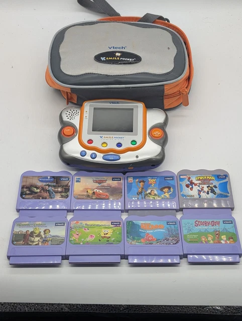 VTECH V.SMILE POCKET Console & 8 Games Scoby Doo Toy Story etc £90.00 ...