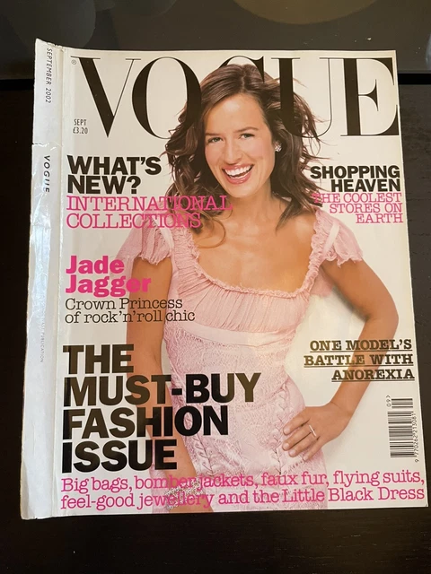 VOGUE UK FRONT Cover Page Only: Jade Jagger September 2002 EUR 9,96 ...