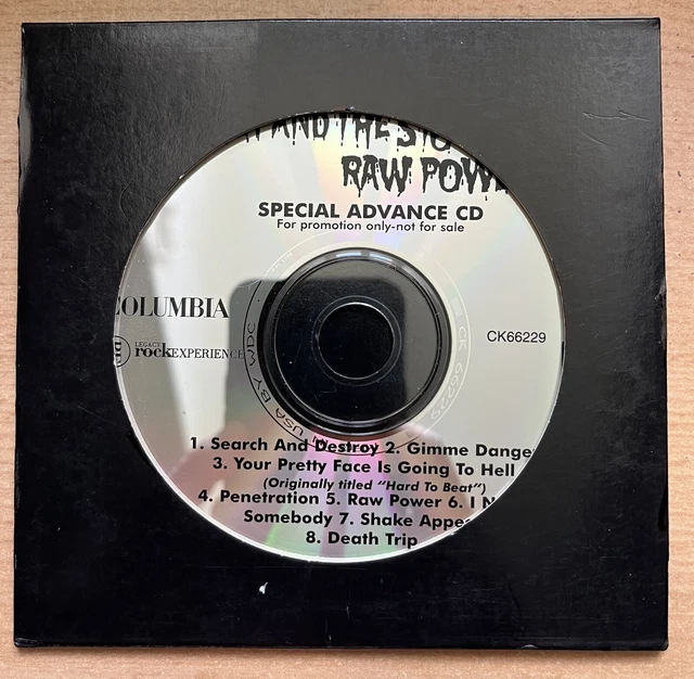 IGGY AND THE Stooges Rare Promo CD Raw Power Remixed By Iggy Pop ...