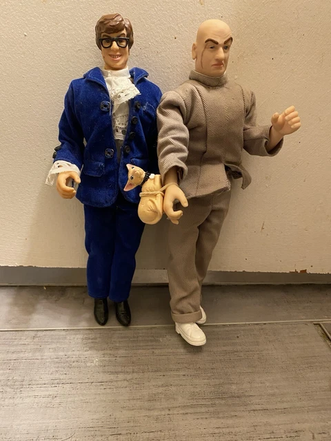 VINTAGE 90S AUSTIN Powers Dr Evil Poseable Dolls Action Figure 1998 ...