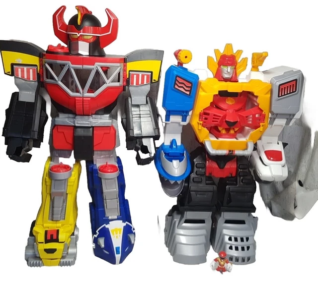 FISHER PRICE IMAGINEXT Mighty Morphin Power Rangers Dino Wolf Megazord ...