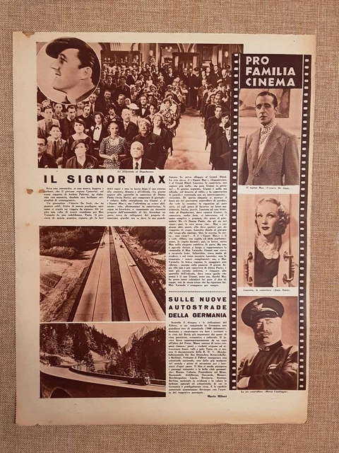 FILM SIGNOR MAX Sulle nuove autostrade della Germania Illustrazione ...