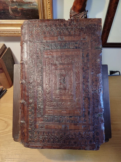 RARA SEICENTINA FOLIO Legatura Sant'Ambrogio Opera Omnia Milano Griffo ...