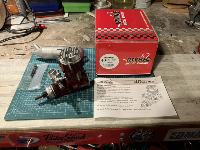 IRVINE 40 MK IV ABC Red. Unused With Box. RC Nitro RC Model Aeroplane ...