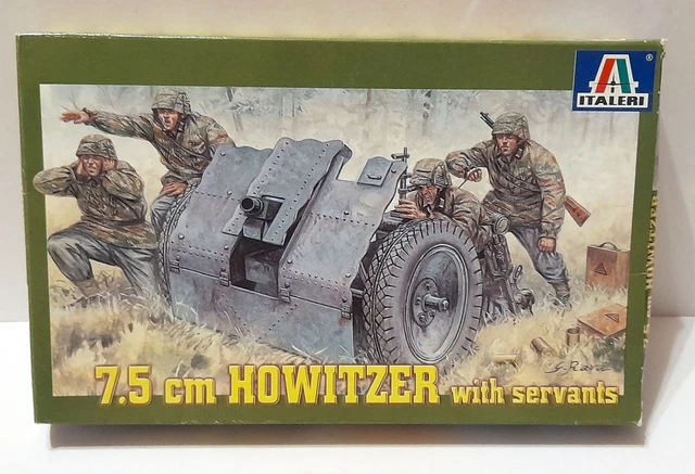 ITALERI 7.5CM HOWITZER With Servants 1/35 Scale Model Kit £5.45 ...