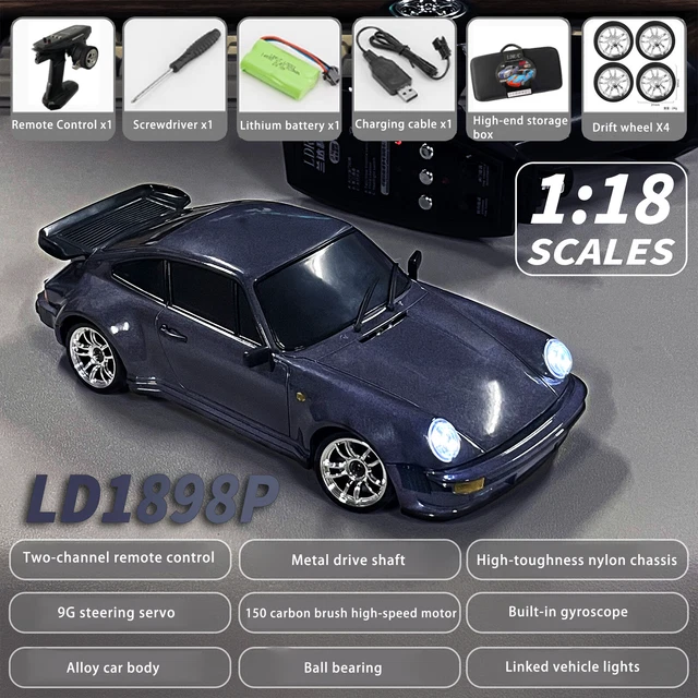 1:16 GYRO ALLOY RC Drift Car Off-road Vehicle 4WD Toys Model LD1898 w ...
