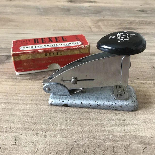 VINTAGE REXEL JUNIOR Stapler And Staples Retro Office £12.00 - PicClick UK