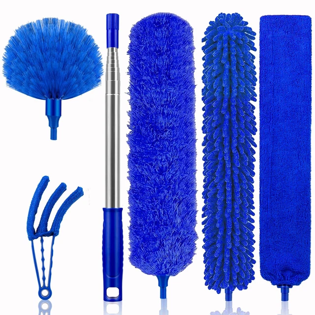 DUSTERS FOR CLEANING, Duster with Extension Pole Microfiber Ceiling Fan ...