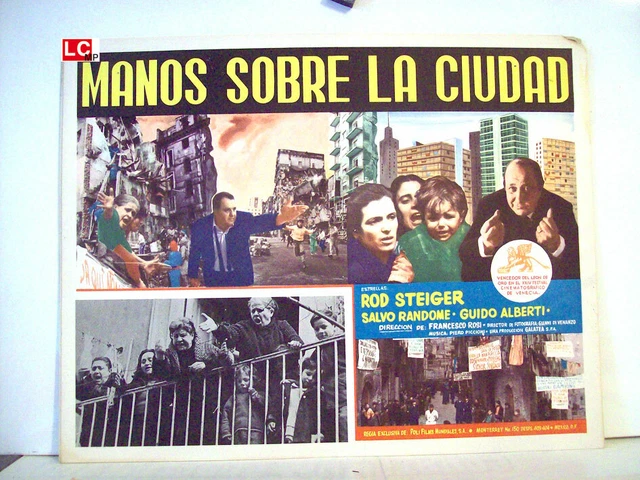 LE MANI SULLA Città / Rod Steiger/ 1963/ Mexican Lobby Carte ...