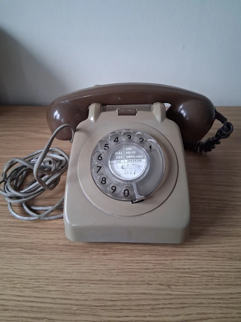RETRO GPO GREY Rotary Dial Vintage Telephone TELE 706R Batch Sampled ...