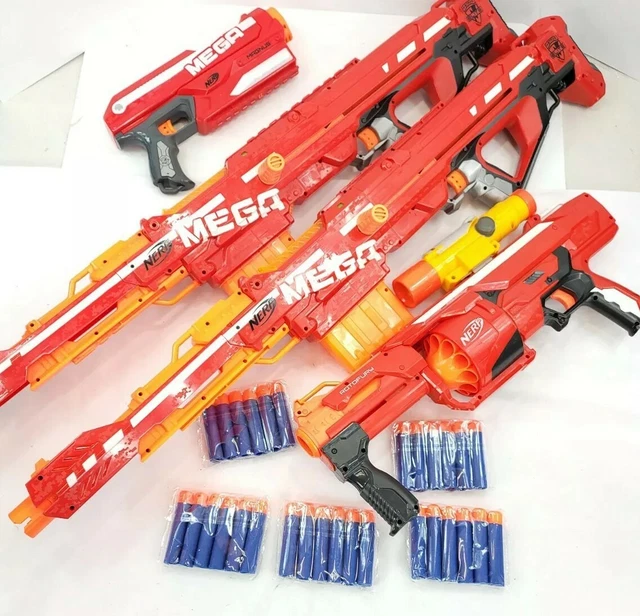 NERF N-STRIKE ELITE Mega Centurion Sniper Rifle Magazine Lot Roto fury ...
