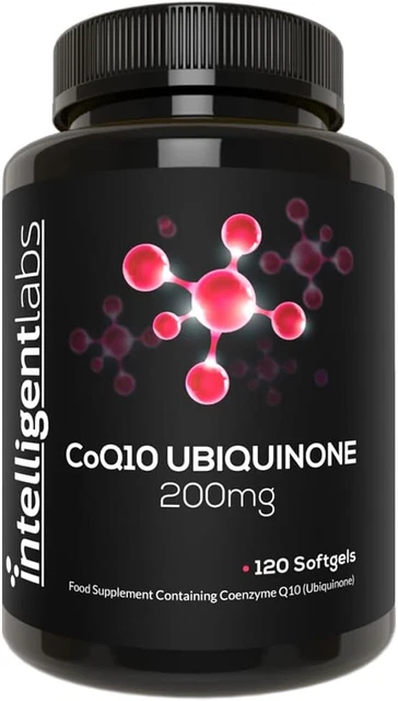 INTELLIGENT LABS COQ10 Ubiquinone 200mg Softgels | Coenzyme Q10 with ...