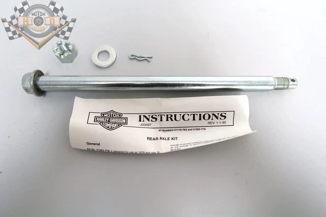 HARLEY STECKACHSE REAR Axle Kit 41110-79A Evolution Softail Dyna Touring FXSB EUR 119,00 ...