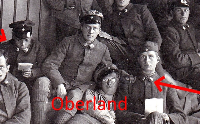 1XFOTO,PORTRAIT,FREIKORPS,OBERLAND,EDELWEISS,STAHLHELM,BAYERN ...
