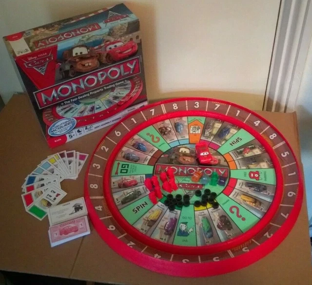 HASBRO DISNEY PIXAR Cars 2 Monopoly Board Game - Used £9.99 - PicClick UK