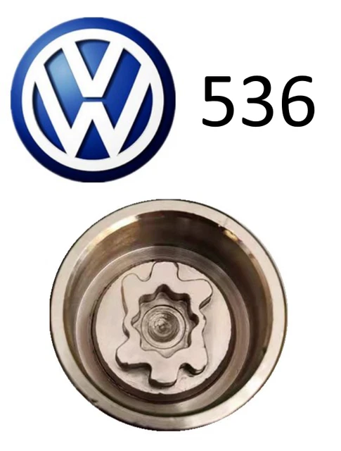 VW NEW LOCKING Wheel Nut Key Letter S, Code 536 with 17mm Hex EUR 19,70 ...