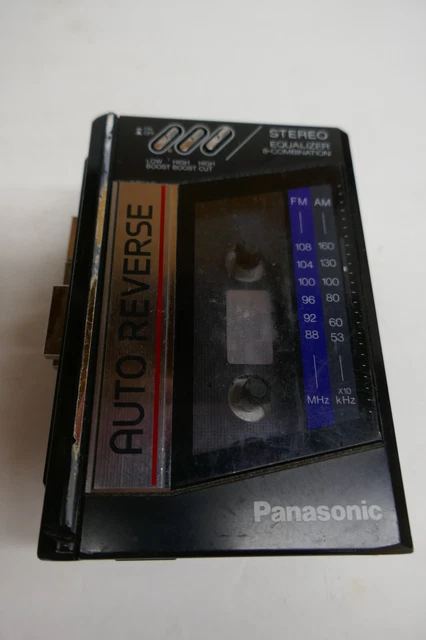 PANASONIC RX-SA70 AUTO-REVERSE Cassette Player AM/FM Radio Tested Parts ...