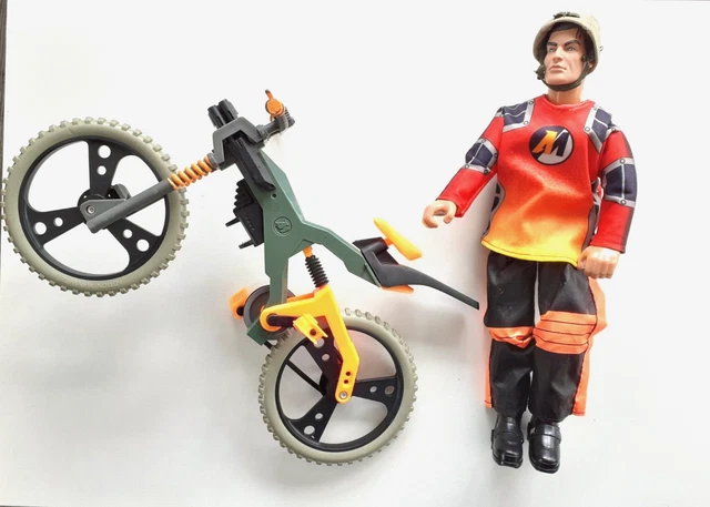 HASBRO ACTION MAN Figure 1993 and Mountain Bike Extreme Vehicle 1998 £ ...