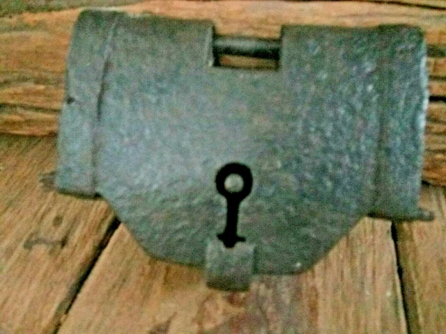 INDIO VINTAGE COLECCIONABLE Hierro Candado - Antigüedad Raro Único ...