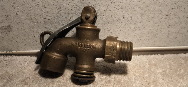 VINTAGE MORRISON BROS Brass Oil Barrel Faucet Valve Nozzle $17.53 ...