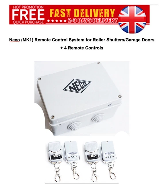 NECO MK1 CONTROL System Unit Roller Shutter Garage Doors OPENER ...