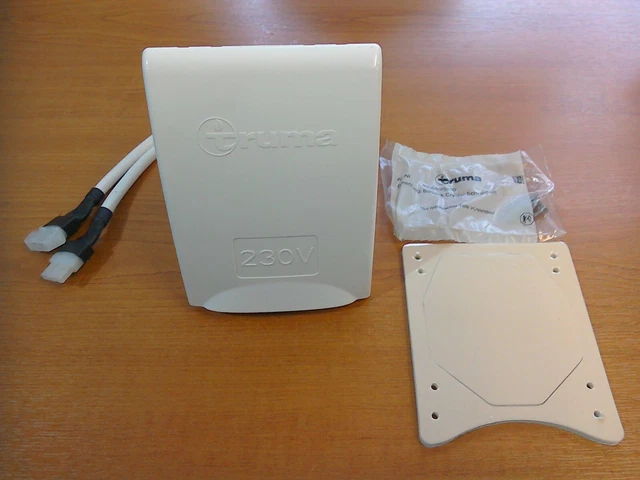 MAINS ELECTRIC OUTLET External Truma 230V 3 Pin Socket White Housing ...