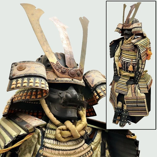 JAPANESE SAMURAI ARMOR Yoroi Life-size Antique Masterpiece armor from ...