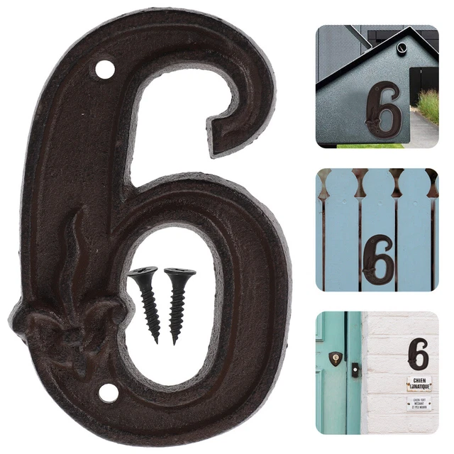 MAILBOX NUMBERS METAL Address Plaques Numbers Door Number Signs £10.99 ...