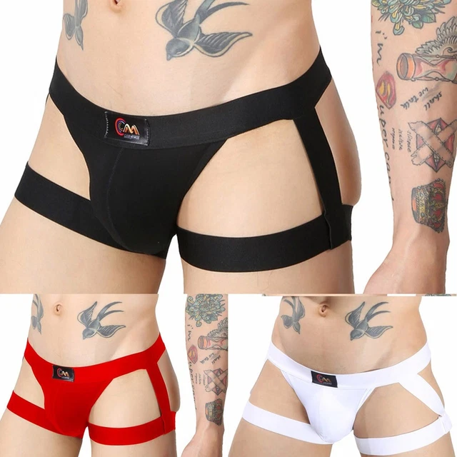 SOUS-V TEMENTS SEXY HOMMES slips basse hauteur avec dos lani re et style Gs EUR 8,59 - PicClick FR