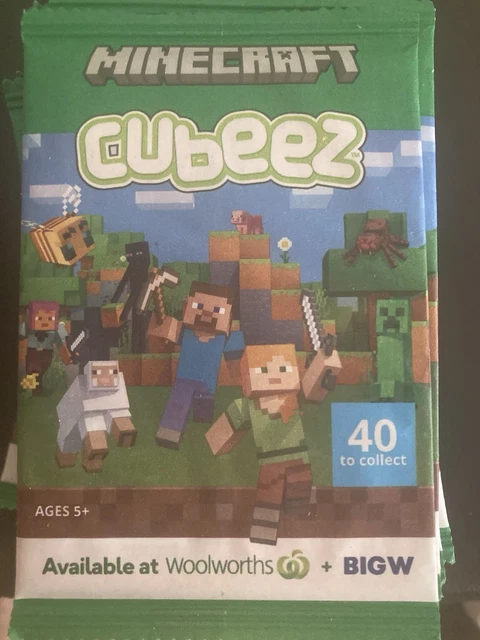 18 UNOPENED MINECRAFT Cubeez Packs - 2025 Woolworths $22.00 - PicClick AU