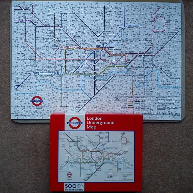 TRANSPORT FOR LONDON UNDERGROUND MAP Jigsaw Puzzle 500pc TfL COMPLETE ...
