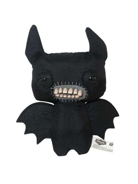 FUGGLER COUNT FUGGULA Black Bat Glow Teeth Count Drac Rare Plush Soft ...