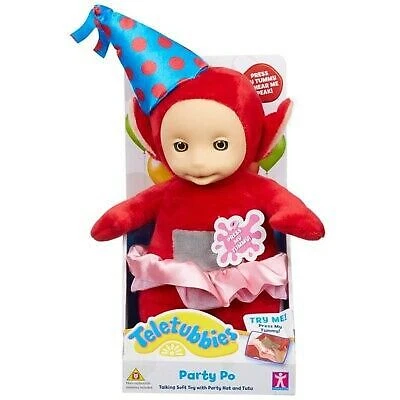 TELETUBBIES TALKING PARTY Po Soft Plush Toy £21.89 - PicClick UK