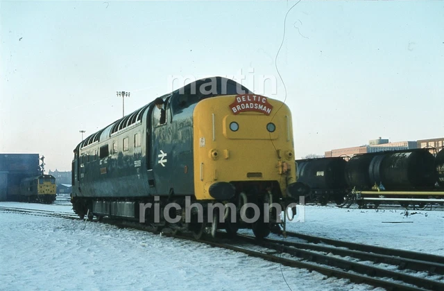 NORWICH CLASS 55 Deltic 55009 & Class 31 19.12.81 Agfachrome 35mm Slide ...