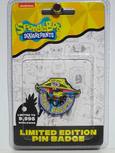 SPONGEBOB SQUAREPANTS Limited Edition Pin Badge Rare £12.99 - PicClick UK