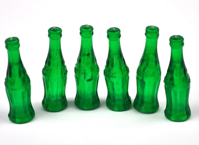 JEU AVEC 6 Coca-Cola Coke Mini Bouteilles USA 1970' Il Vert Miniature ...