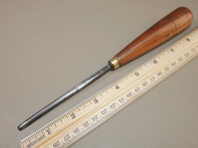 OLD WOOD CARVING Tools Vintage Buck Bros 1/4" No 6 sweep wood carving ...