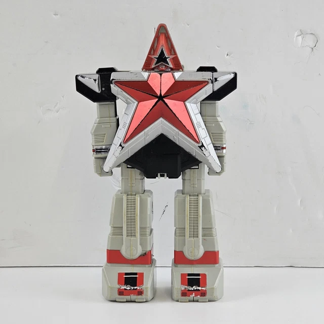 POWER RANGERS SUPER Zeo Megazord Red Star Zord 1996 Bandai Red Ranger £ ...