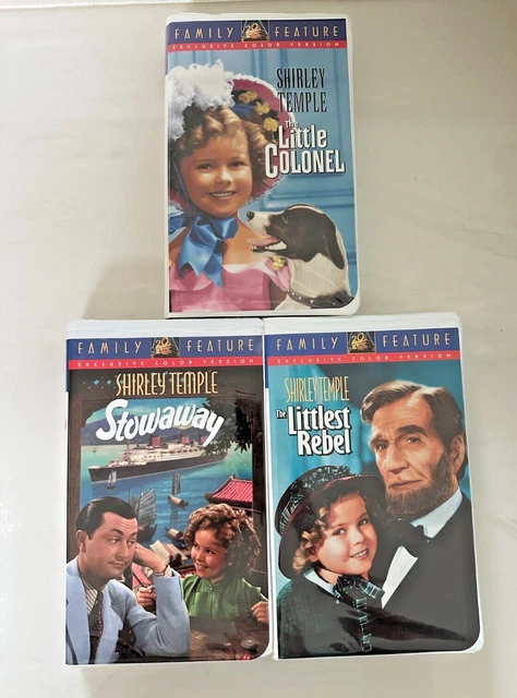 FAMILY FEATURE SHIRLEY Temple VHS Movies Lot/3 £13.99 - PicClick UK