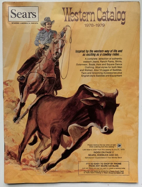 1978 1979 SEARS Western Wear Catalog, Sears Roebuck & Company, Vintage ...