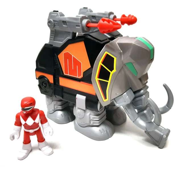 FISHER PRICE IMAGINEXT POWER RANGERS MASTADON toy robot vehicle ...