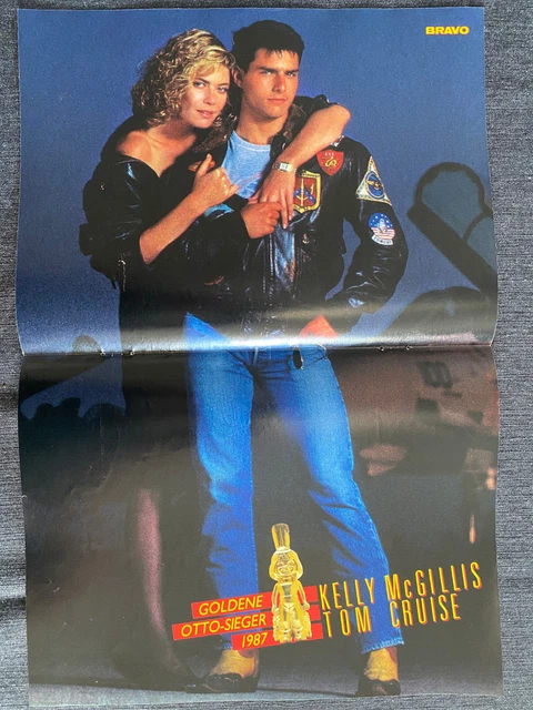 TOP GUN TOM Cruise + Kelly Mc Gillis Bravo Poster DIN A3 1987 EUR 1,00 ...