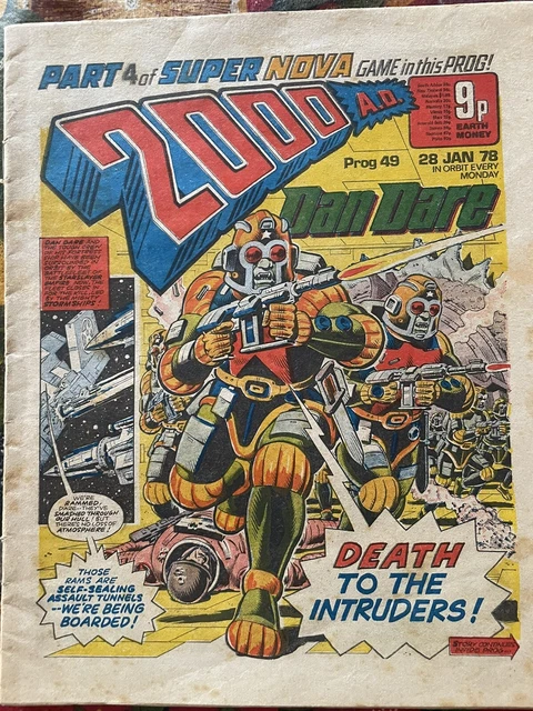 2000AD PROG 49 Judge Dredd Comic Dave Gibbons Dan Dare 28 1 78 1978 (:a ...