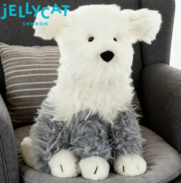 JELLYCAT EWERT SHEEPDOG Plush: Small Plush Puppy, Huggable Furry ...