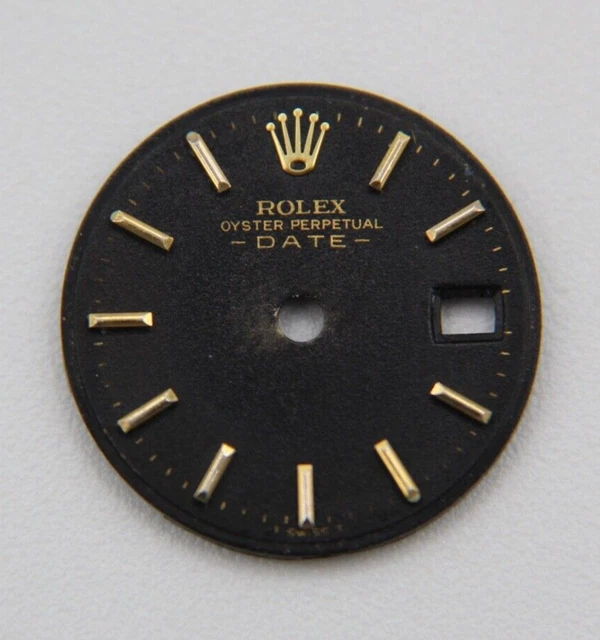 ROLEX OYSTER PERPETUAL Date quadrante dial "T swiss T" nero cal 2035 ...