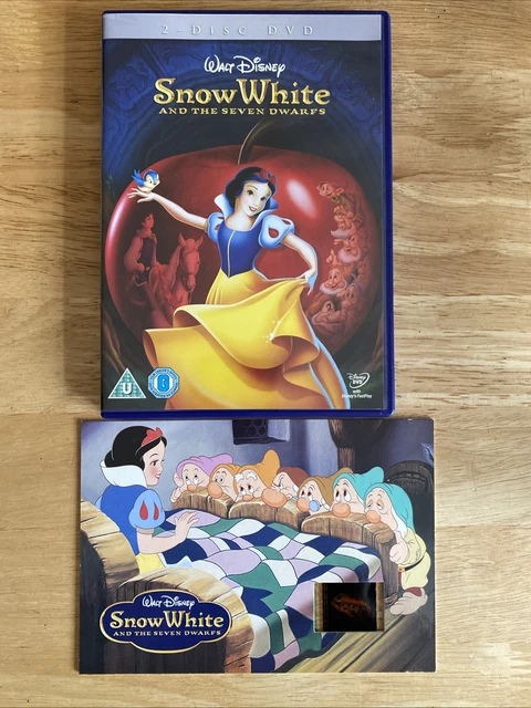 DISNEY SNOW WHITE 2 Disc DVD, Collectors Edition Senitype Film Cell ...