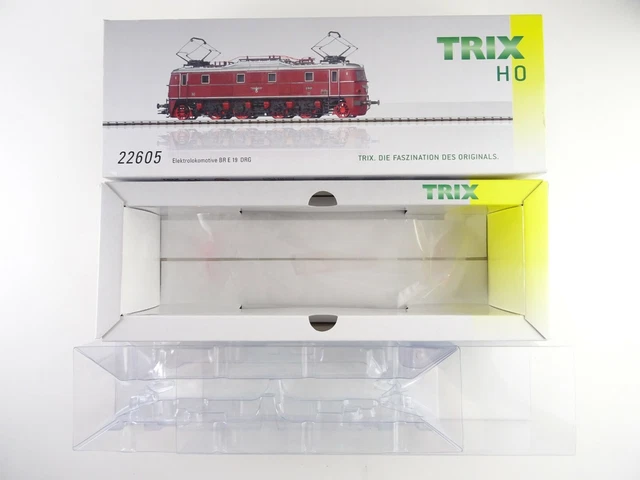 TRIX 22605 H0 LEERKARTON E-Lok BR E 19 01 DRG Leerverpackung OVP empty ...