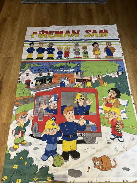 VINTAGE FIREMAN SAM Single Duvet Set. 1987. In Excellent Condition ...