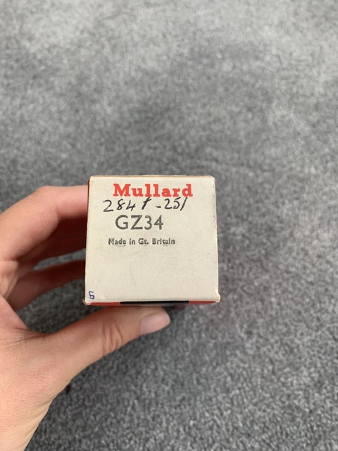 MULLARD GZ34 VACUUM Tube Valve £131.67 - PicClick UK